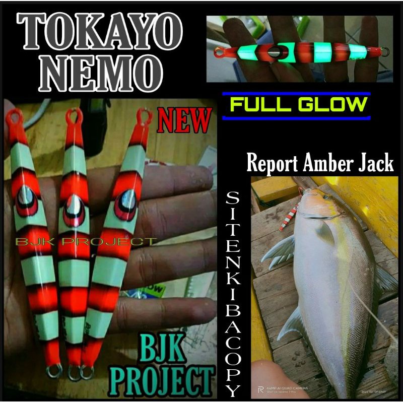 METAL JIG TOJAYO NEMO FISHING BAIT 100g FULL GID BJK Version | Shopee ...