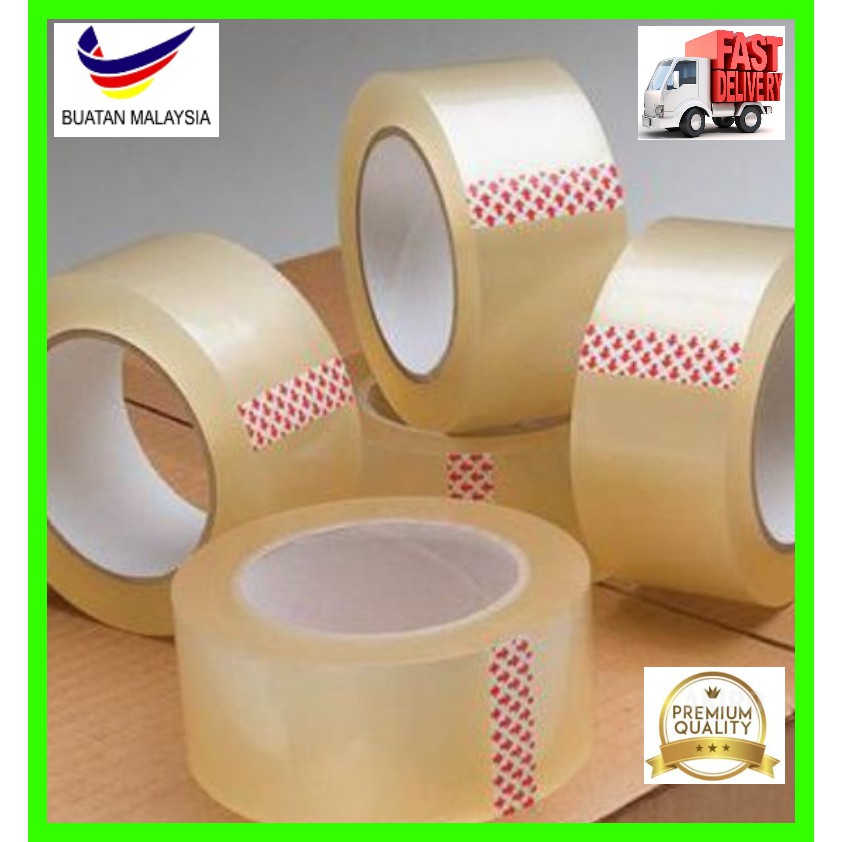 OPP Adhesive Transparent Packaging Tape 48mm x 80m ( 2 Inch x 90 Yard ...