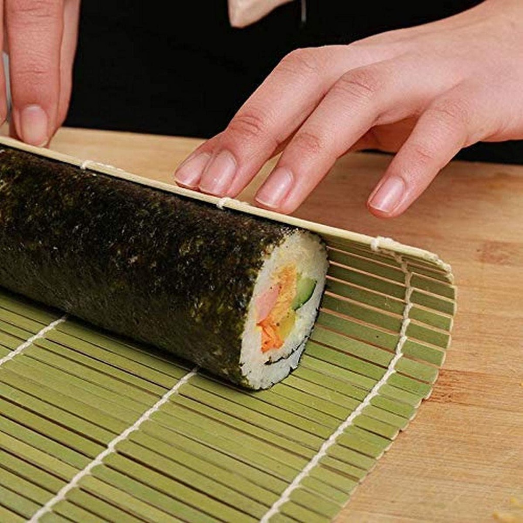Sushi Bamboo Mat Onigiri Rice Roller Chicken Roll Hand Maker Kitchen ...