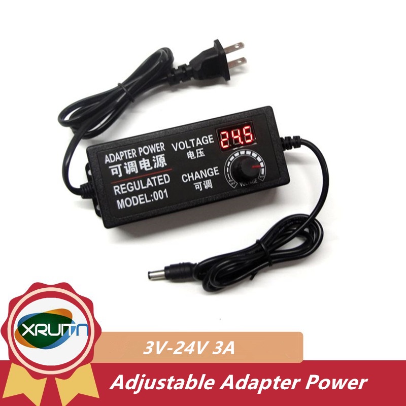 Universal Adapter Power Charger Voltage Adjustable Regulated Wall ...
