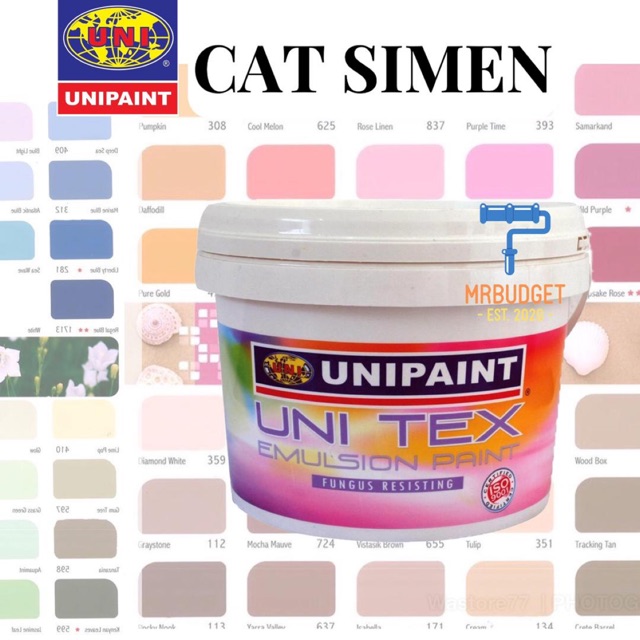 Cat simen /cat dinding brand Unipaint 7liter | Shopee Malaysia