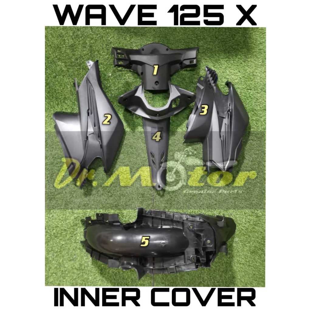 HONDA WAVE 125 X WAVE125 X WAVE125X Cover Inner Set KAVER HITAM CAVER ...