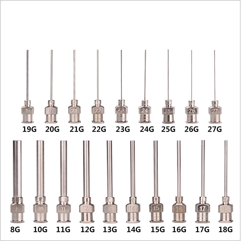 12Pcs Stainless Steel Dispensing Needles Syringe Dispensing Needles ...