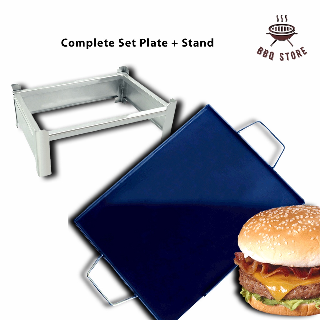 [Big Size] BBQ Store Rectangular HotPlate Pan Kuali Leper Grill Plate ...