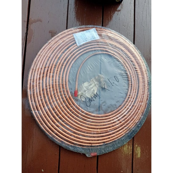Copper Tube Coil Od 8mm X 1mm thk X 15 meter | Shopee Malaysia