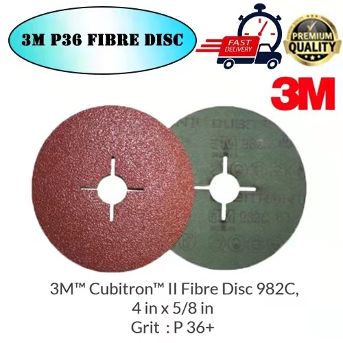 3M 4" X 36# 982C Cubitron II Fibre Disc - P36 Fiber Cutting Disc Abrasive Fiber Disc | Shopee ...