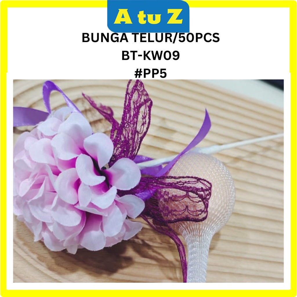 AtuZ 50pcs Bunga Telur Mum Colour Rustic/Bunga Telur Mum Mtl CANTIK ...