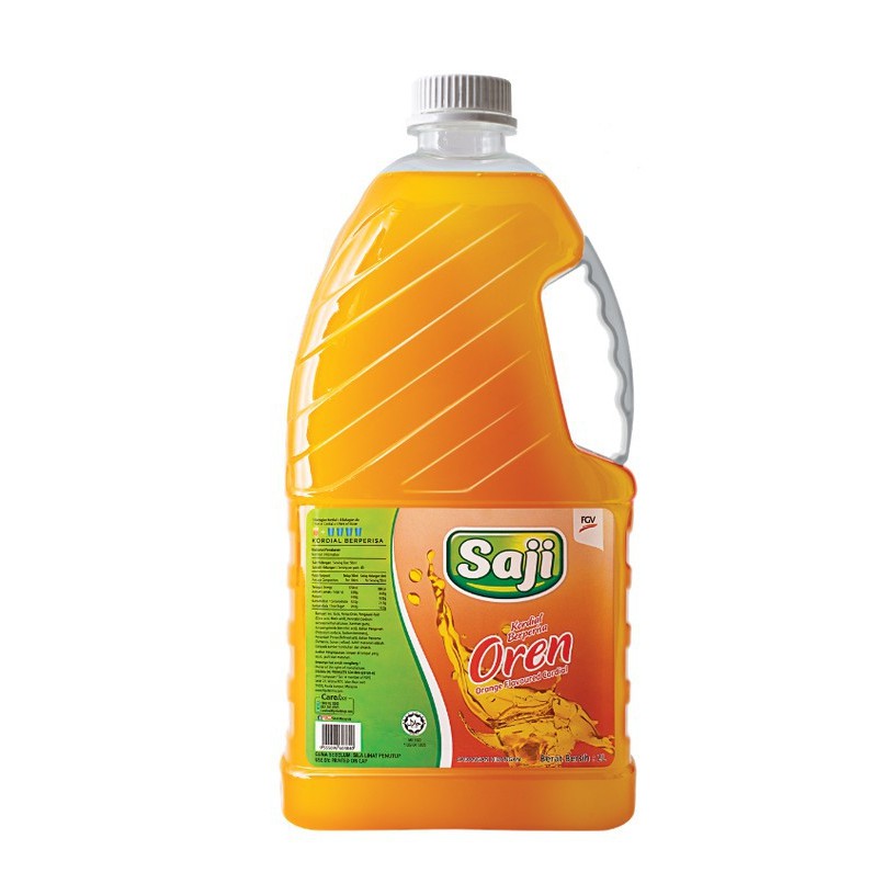 SAJI KORDIAL BERPERISA 2 LITER OREN/SARSI/ROSE/LAICI | Shopee Malaysia