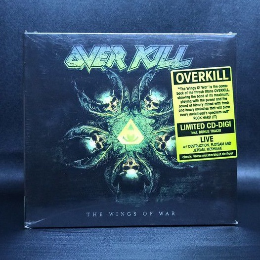 Cd OVERKILL - THE WINGS OF WAR LIMITED EDITION IMPORT & THE GRINDING ...