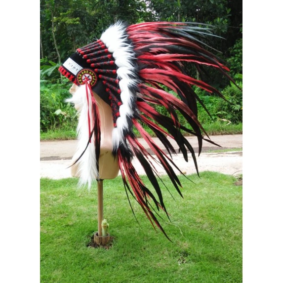 MERAH Red striped indian hat | Shopee Malaysia