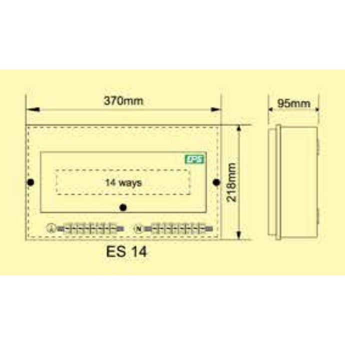 EPS 1Row 10 Way 14Way 18Way 22Way Metal Clad Enclosure DB Box ES10 ES14 ...