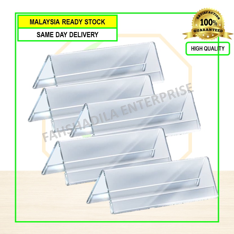 [MALAYSIA READY STOCK] Table Tag Stand V Shape (10cm x 20cm) Office ...