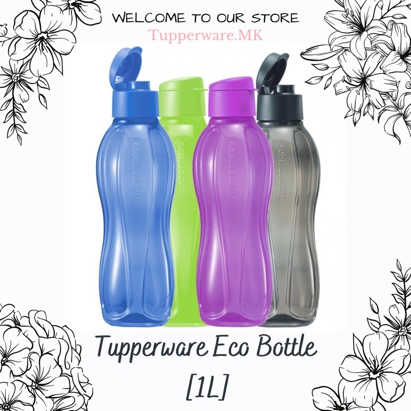 Tupperware Eco Bottle Drinking Flip Top / Water Bottles / Drinking ...