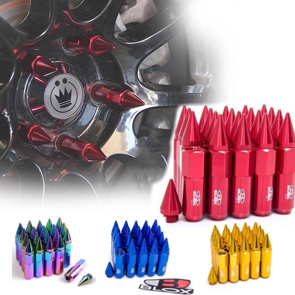 Blox Nut Wheel Spike Lug Tire ALLOY Nut M12x1.5 7075 20 pcs Nut ray ...