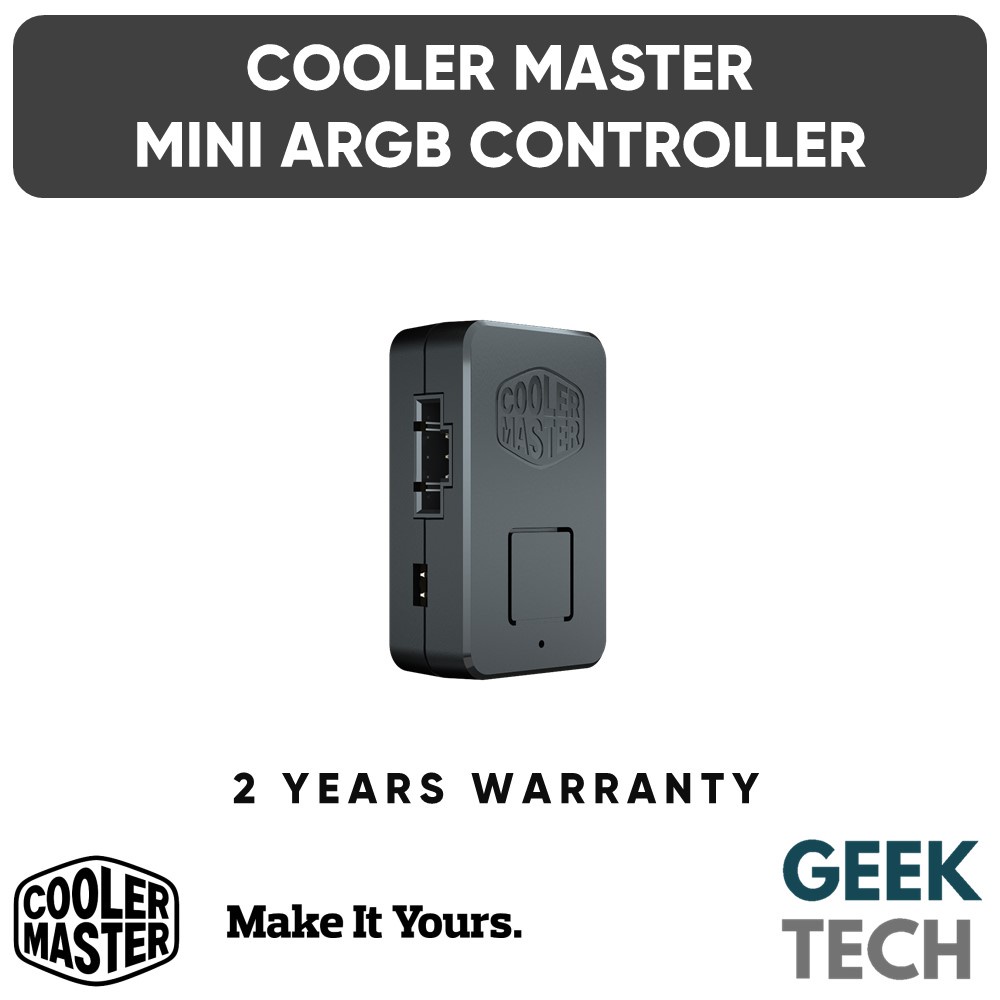 COOLER MASTER Mini ARGB Controller - 4-ports / 3-pin 5V ARGB / 6 ...