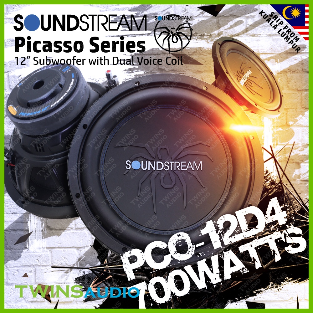 (1pc) SOUNDSTREAM 12 Inch High Power Single Voice / Double Magnet ...