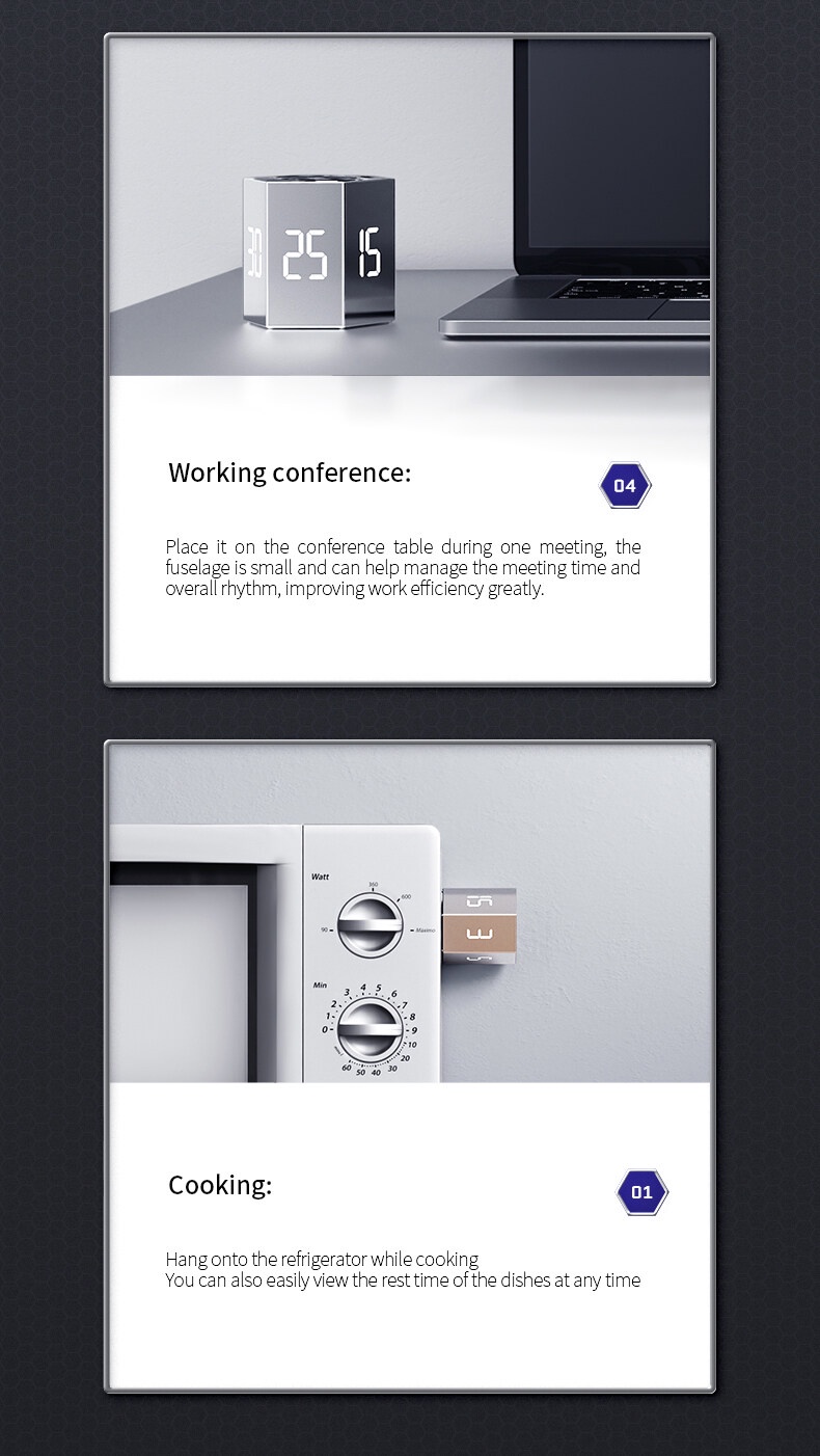 Llano Ticktime Led Digital Timer Kitchen Timer Electronic Sports Stopwatch Timer Countdown Alarm