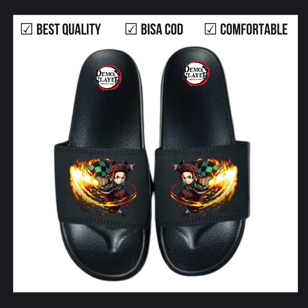 Kimetsu No Yaiba Demon Slayer Sandals Premium Quality | Shopee Malaysia