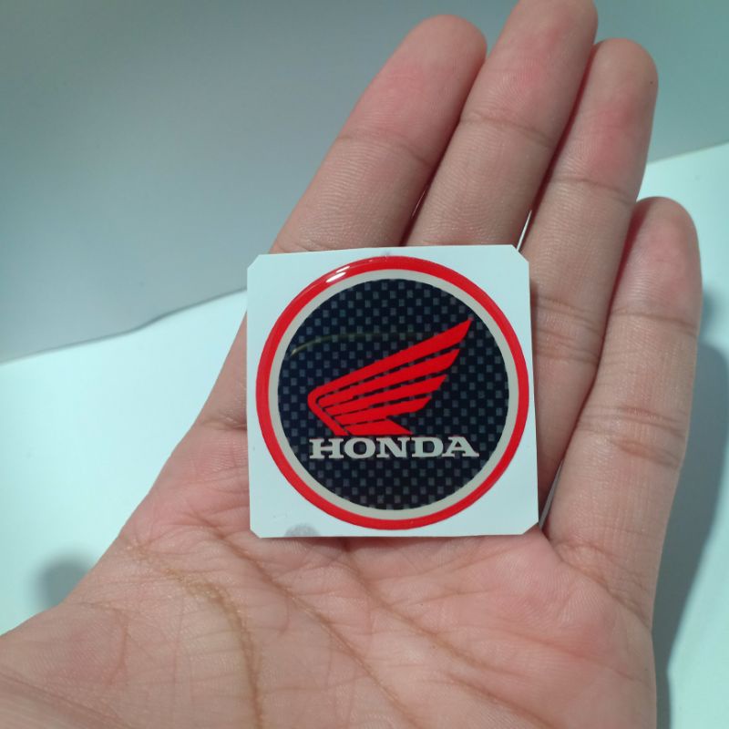 HONDA ROUND Emblem sticker embossed with flexible resin | Shopee Malaysia