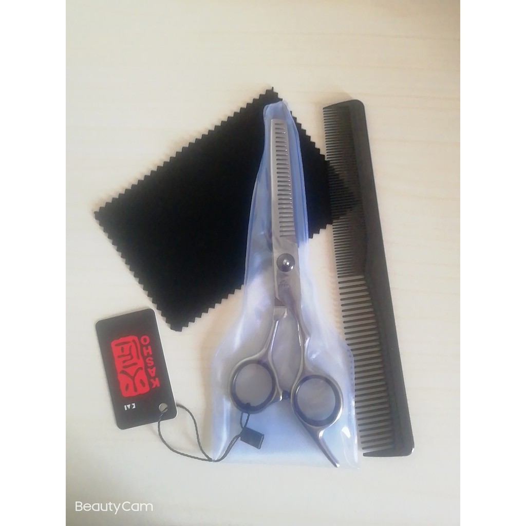 Gunting Rambut JAPAN KASHO 440C Silver Hair Scissors Barber Scissors ...