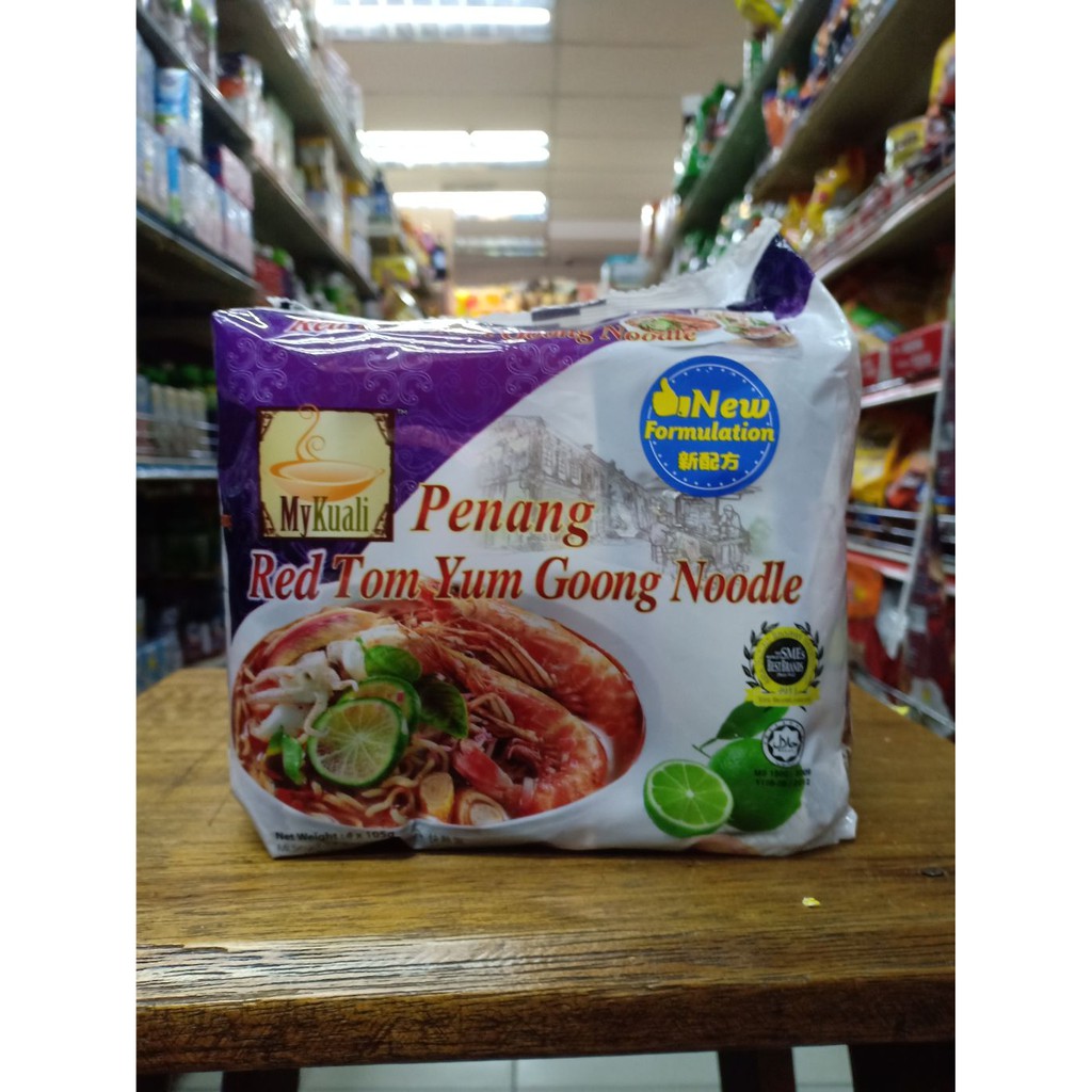 MyKuali Penang Red Tom Yum Goong Noodle 槟城红酸辣汤面 4 Packets | Shopee Malaysia