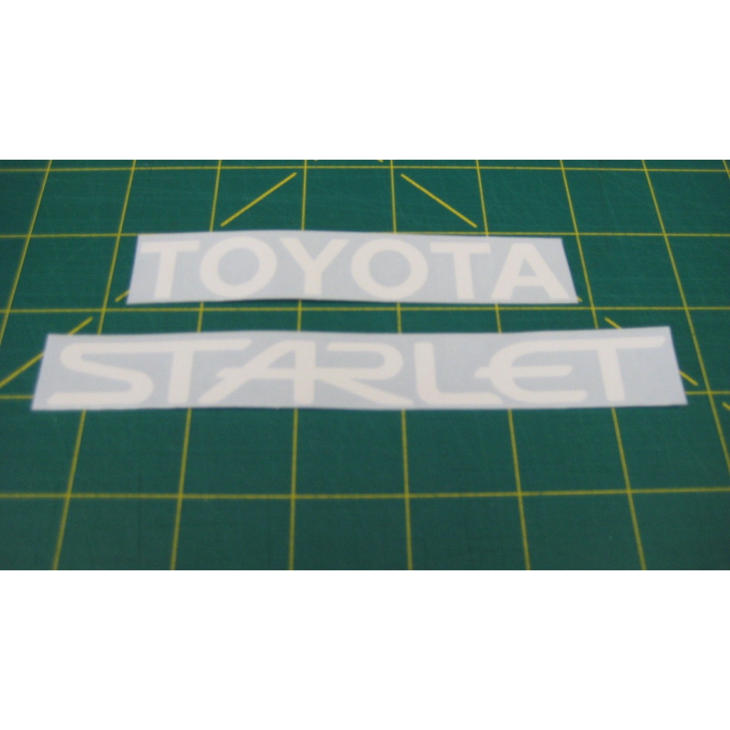 2Pcs/Pair Toyota Starlet rear replacement decal sticker graphic ...