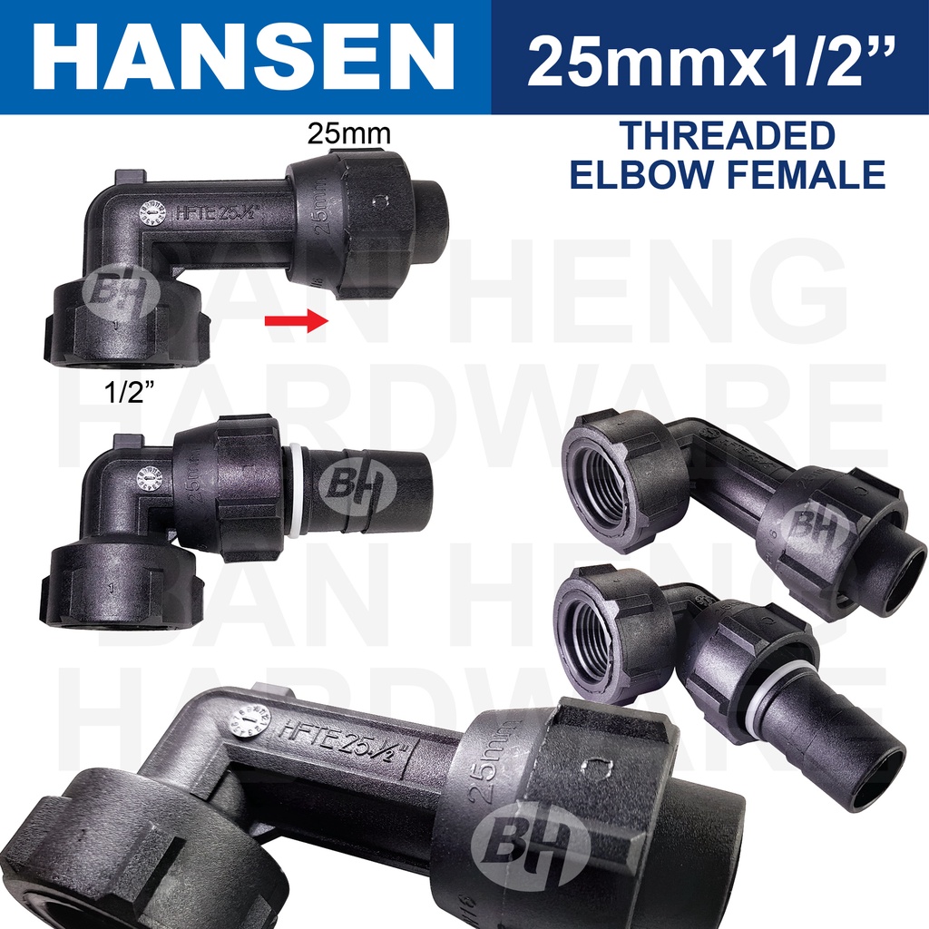 Hansen Fitting Elbow,Tee,Socket,Coupling,Tank Connector / Poly Fitting ...