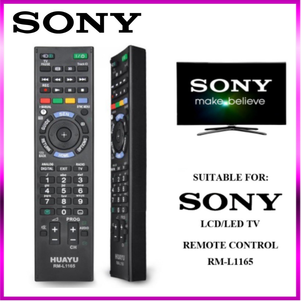 SONY LCD TV REMOTE CONTROL LED TV REMOTE CONTROL 3D REPLACEMENT HUAYU (RM-L1165) | Shopee Malaysia