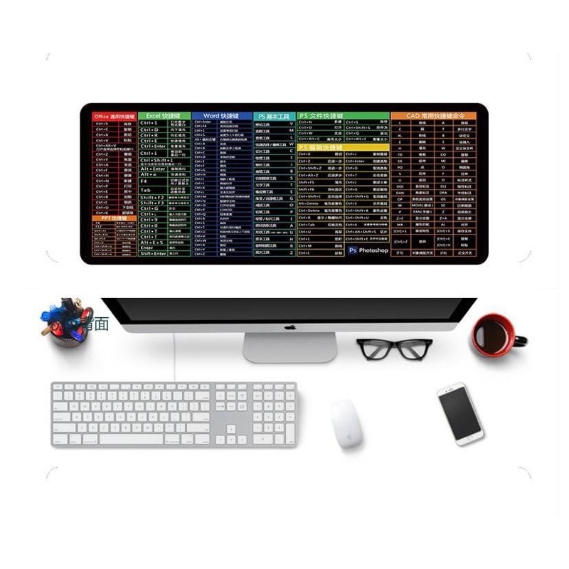 Mouse Pad 800mm*30cm Extra Large ANTI-SLIP Colorful Animal Design ...