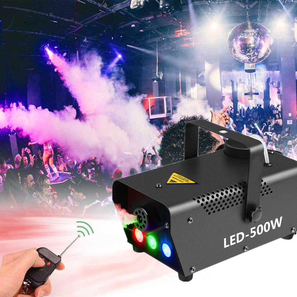 500W Mist Maker ogger Fog Smoke Fog Machine RGB LED Stage Light Party ...