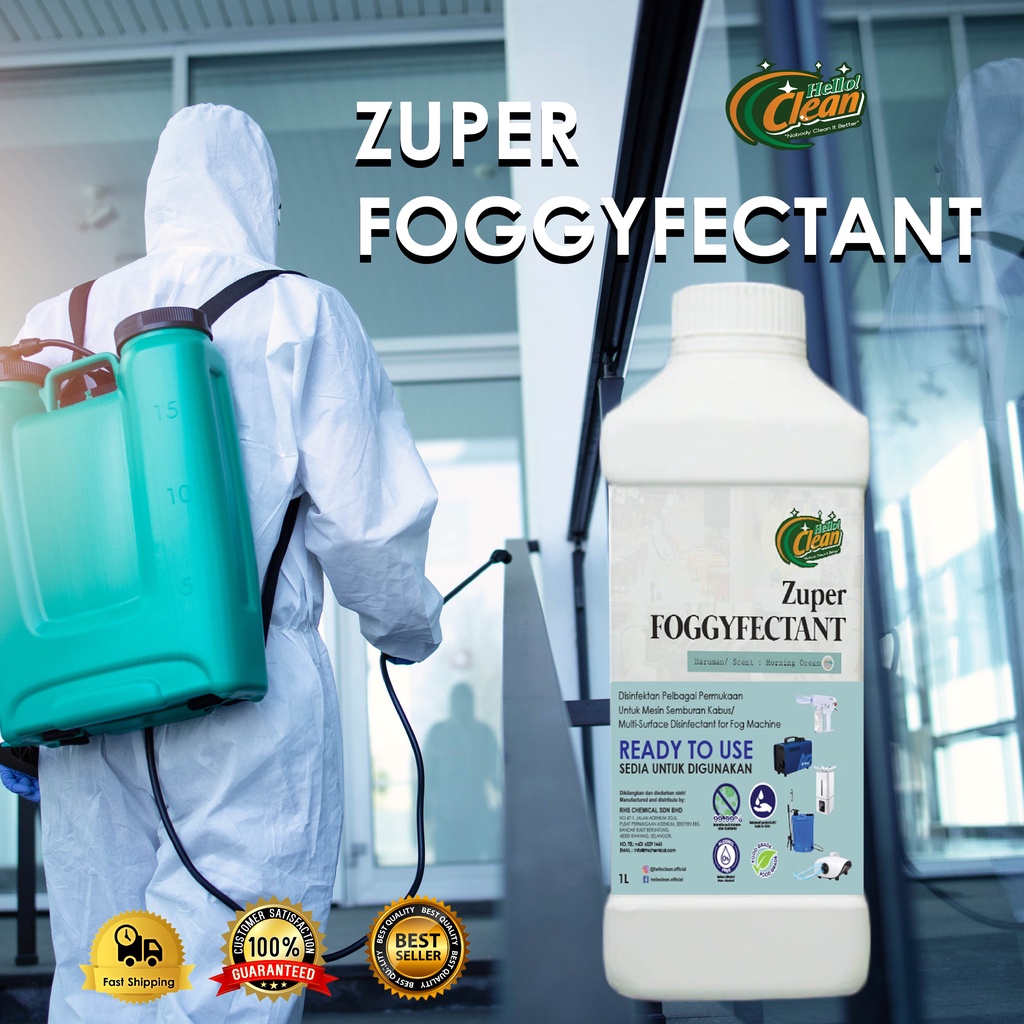 ZUPER FOGGYFECTANT FOGGING MACHINE DISINFECTANT LIQUID 1 LITER|FOOD ...