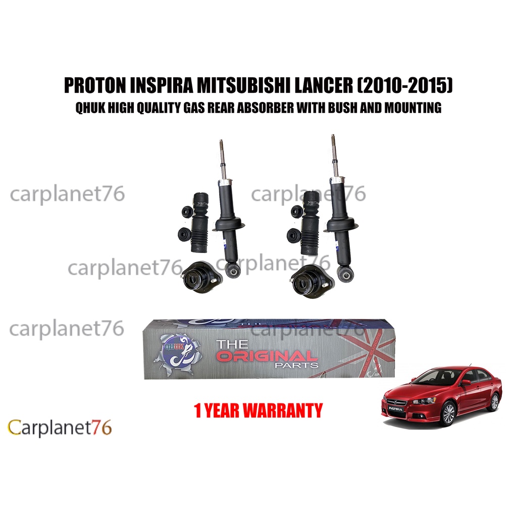 PROTON INSPIRA MITSUBISHI LANCER CY4A REAR ABSOBER BELAKANG FULL SET 10 PCS ABSORBER BUSH COVER ...