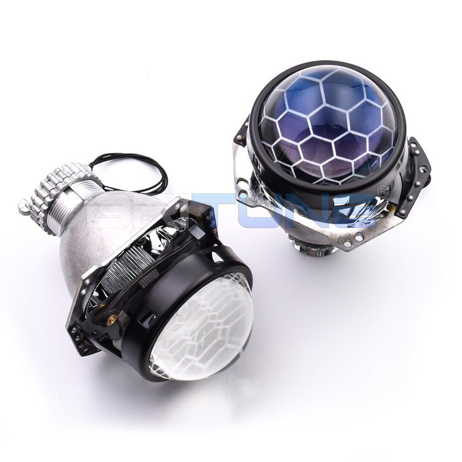 Car Lens H4 Hella 3R G5 D2S D2H Lights Bi-xenon Blue Honeycomb ...