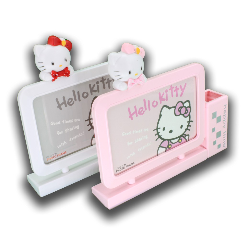 READY STOCK🔥Cute Hello Kitty Photo Frame with Pen Holder 🔥 | Shopee ...