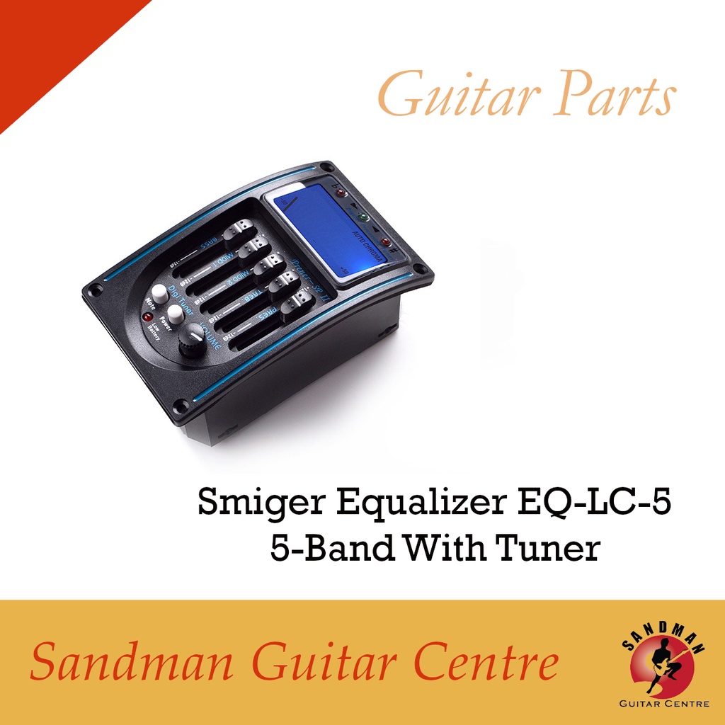 Smiger Equalizer EQ-LC-5, 5-Band with Tuner (Guitar Pickup For Acoustic ...
