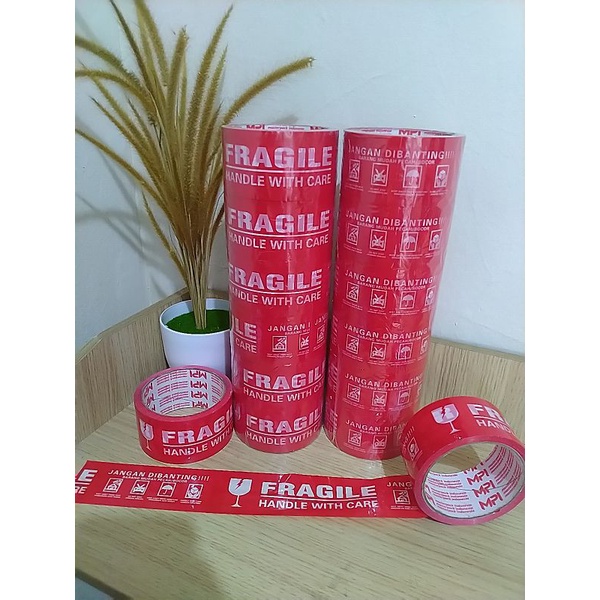 MERAH Red FRAGILE Duct Tape Handle with care Is Great | Shopee Malaysia