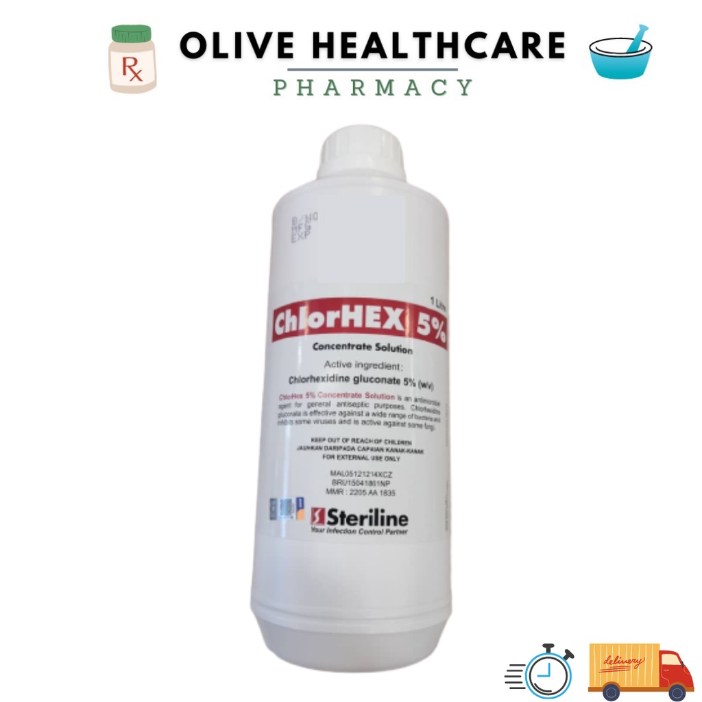 STERILINE ChlorHex 5% Concentrate Solution 1L | Shopee Malaysia
