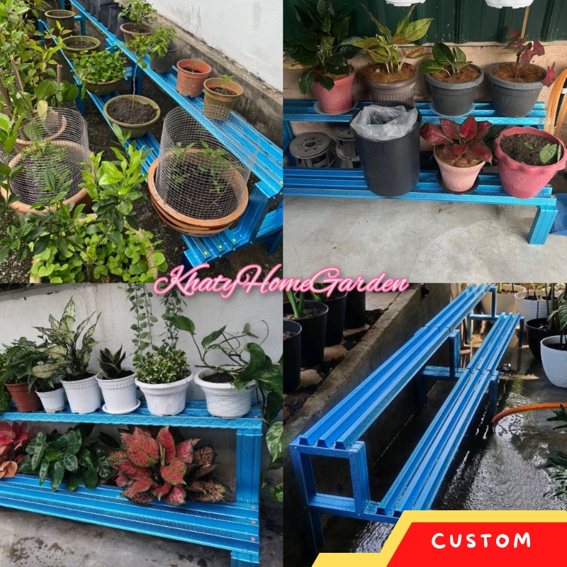 Rak Pasu Bunga Sayuran Tanaman 2 Tingkat Jenis Besi Batten C Chanel ...