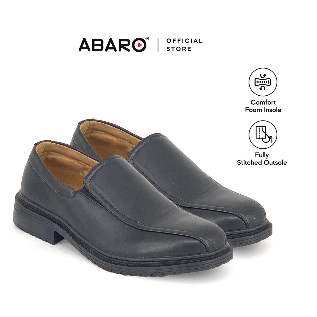 Abaro Men/Boy Faux Leather Plus Size Formal Shoes FMA731L12/FMA731H12 | Shopee Malaysia