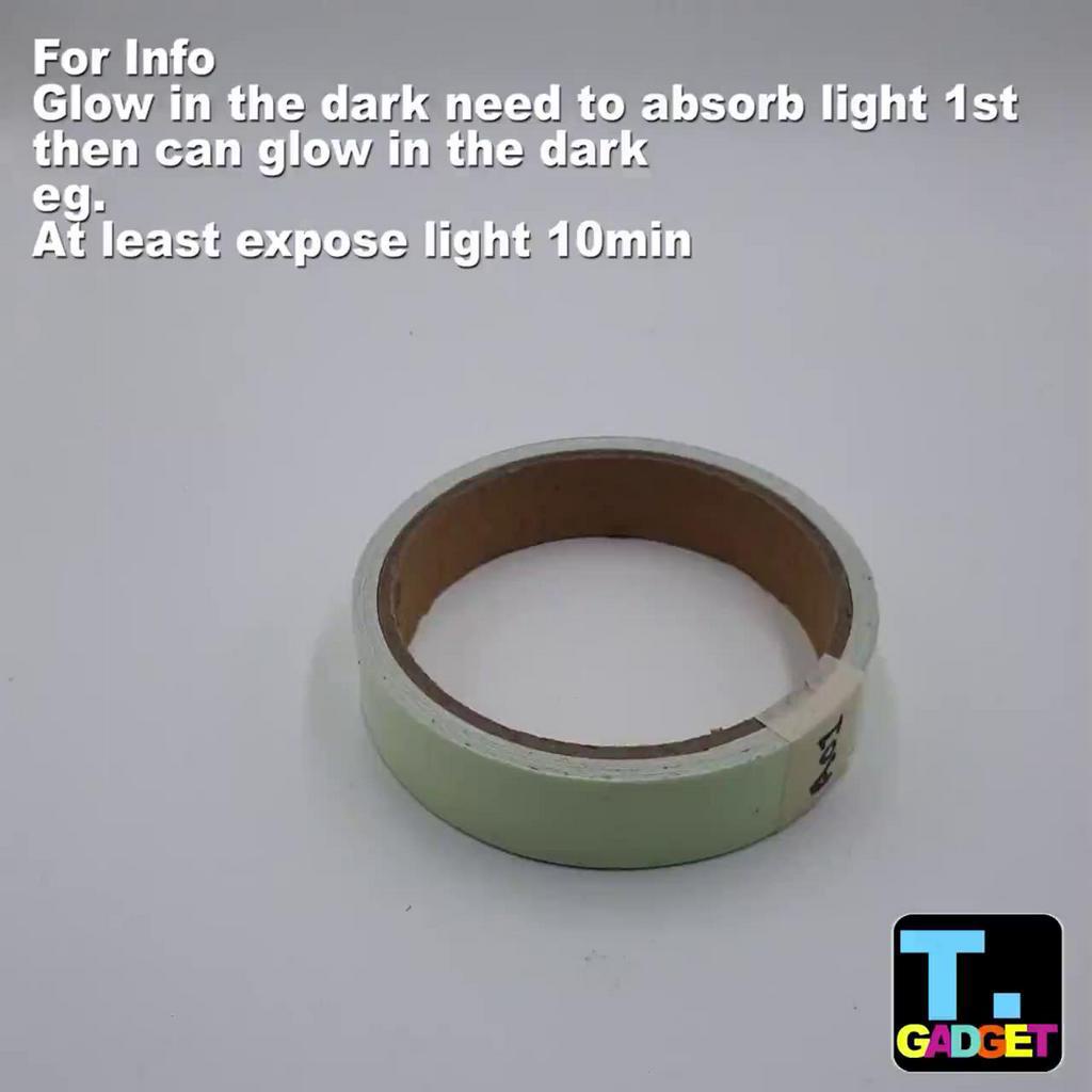3m Ribbon Luminous Glow Warning Tape Sticker In Dark Neon Safety ...