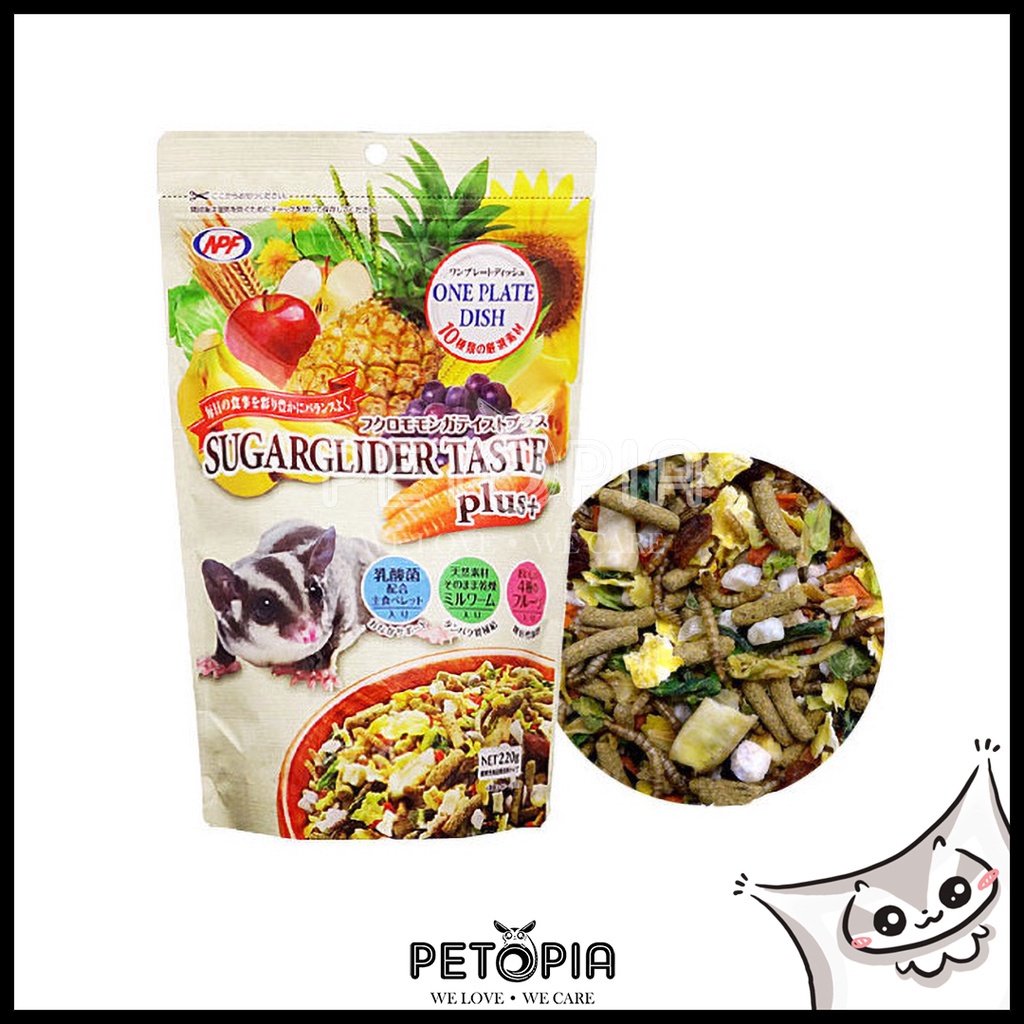 Japan NPF Sugar Glider TASTEplus+ [220g] One Plate Dish | PETOPIA Sugar Glider Food | Shopee ...