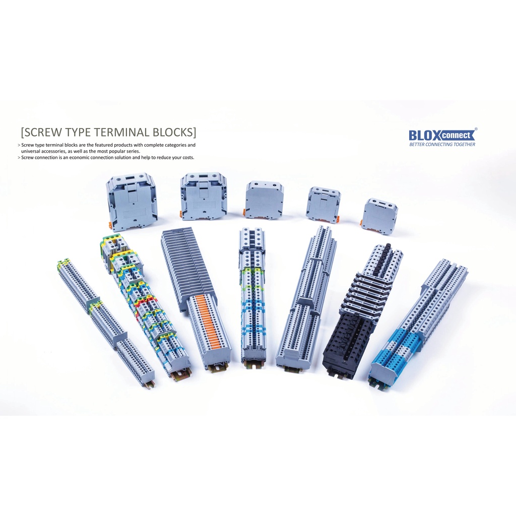 BLOX Connect Rail Mount Terminal Block FJ50/FJ95/FJ150/FJ240 | Shopee ...
