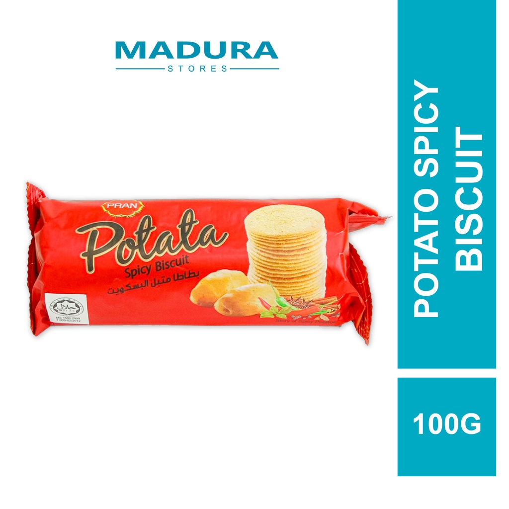 Pran Potato Spicy Biscuit 100g (Biskut Pedas Kentang) | Shopee Malaysia