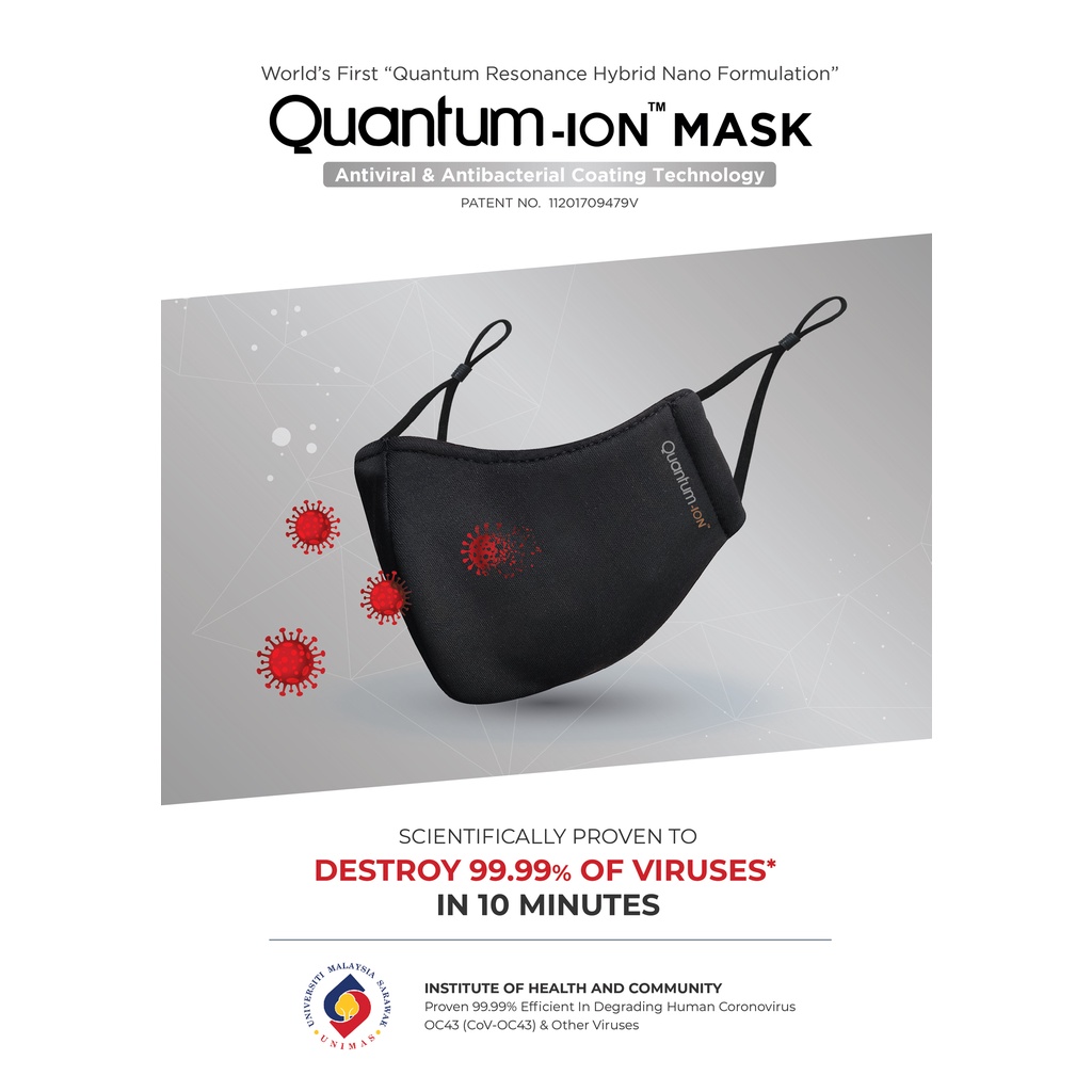Quantum Ion Mask 3ply Reusable Face Mask Ready Stock Local Seller ...