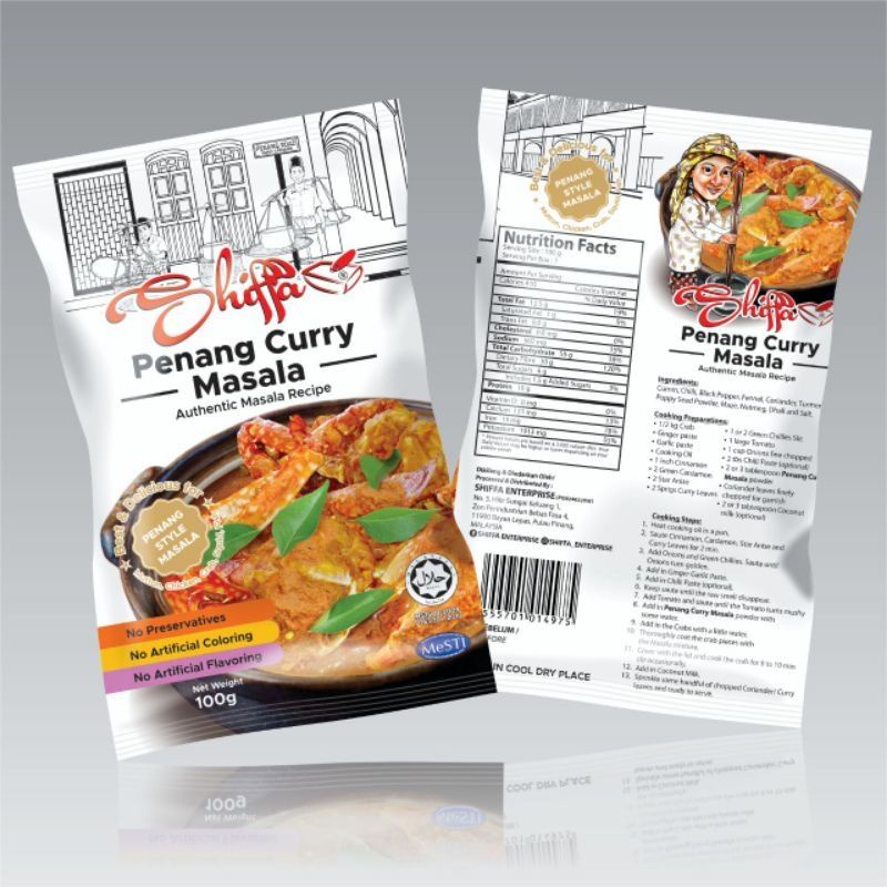 Set Ekonomi 2 paket Rempah Kari Masala Shiffa 100g + 1 paket kari ikan ...