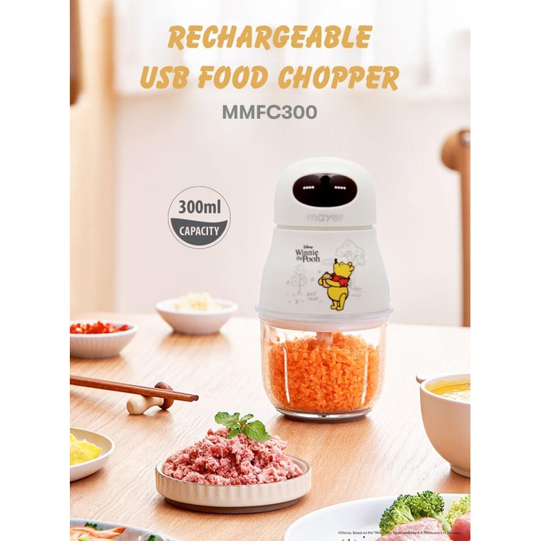 MMFC300 Disney x Mayer Rechargeable Food Chopper - Winnie the Pooh ...