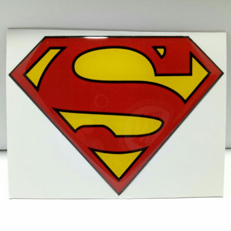 Flexible resin embossed sticker with Superman logo | Shopee Malaysia