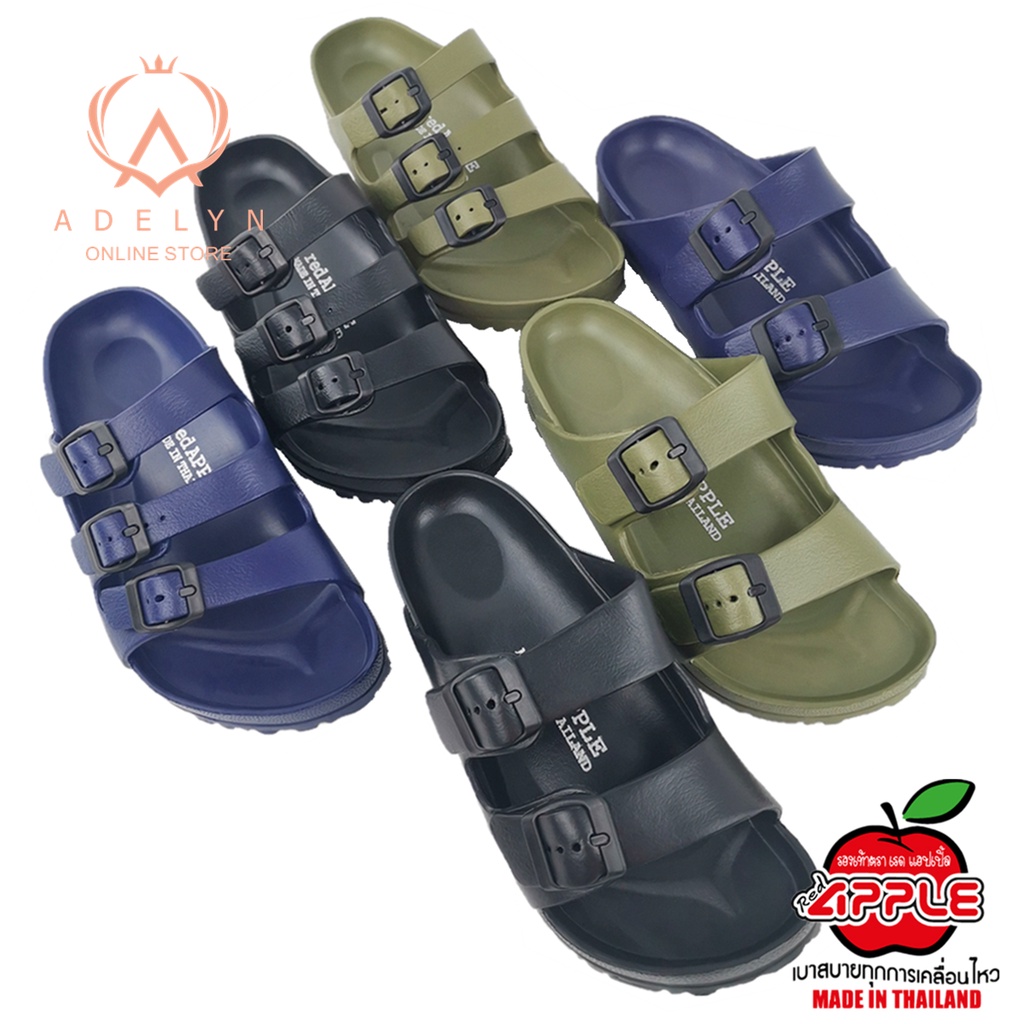 RED APPLE AD1 THAI SLIP-ONS MEN SANDAL REDAPPLE LADY WOMEN COUPLE ...