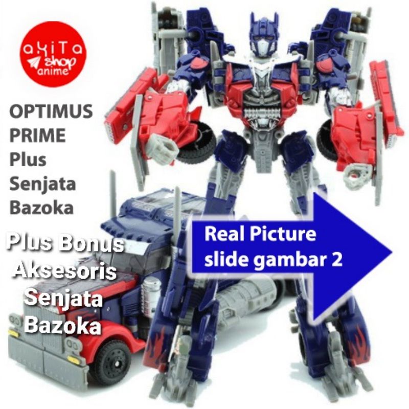 Optimus Prime Transformer Robot Action Figure | Shopee Malaysia