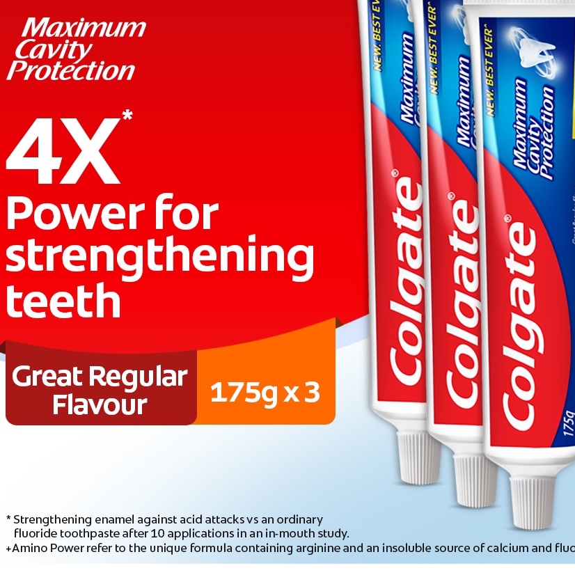 Colgate Maximum Cavity Protection Great Regular Flavour Toothpaste 175g ...